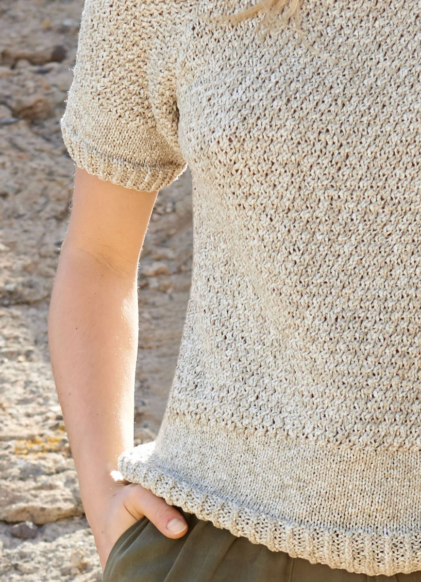 Lana Grossa RAGLANPULLI MIT FLECHTMUSTER Denim