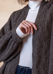 FILATI Studio RVO CARDIGAN Natural Lama Fine